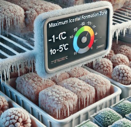 「最大氷結晶生成帯」 ｜梱包材や緩衝材を使った包装なら株式会社生出（おいずる）